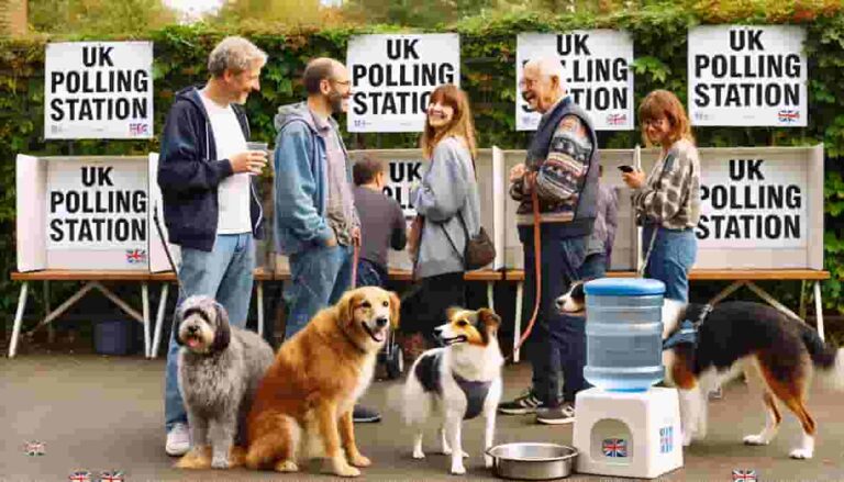 Paws at the Polls: Celebrating Dogs at UK Polling Stations