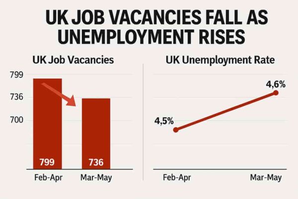 UK jobs crisis deepens: Hiring stalls as vacancies fall and unemployment